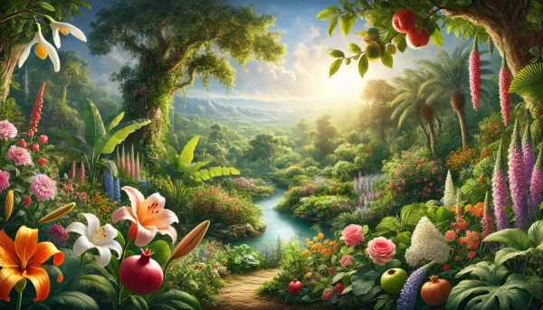 O Jardim do Éden na Bíblia: Quais Flores e Plantas Poderiam Ter Feito ...